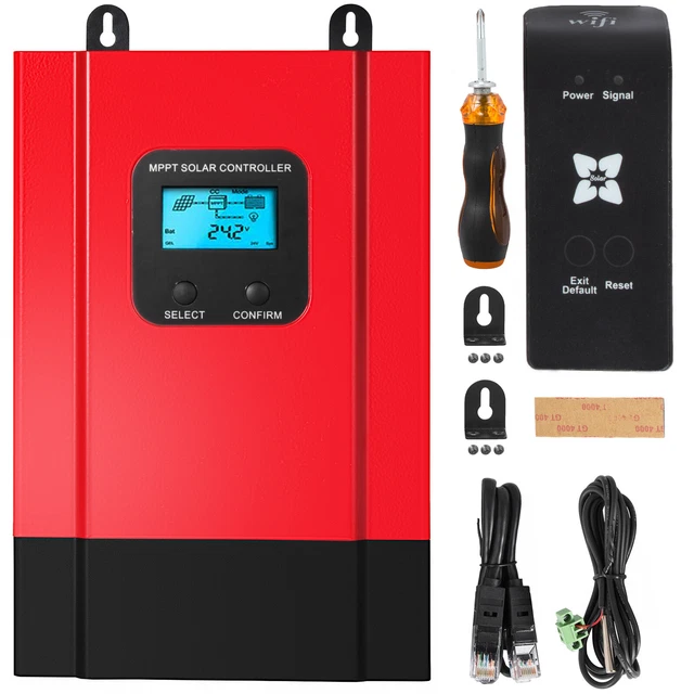 VEVOR MPPT-60A PANNEAU Solaire Contrôleur de Charge Solaire Régulateur Écran LCD EUR 194,66 ...