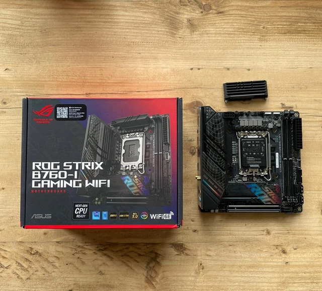 ASUS ROG STRIX B760-I Gaming WiFi Intel LGA1700 DDR5 iTX Motherboard £ ...