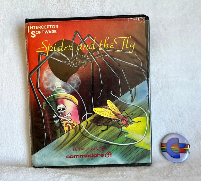 COMMODORE 64 CBM C64 Spider And The Fly Disk - works, FREE badge ...