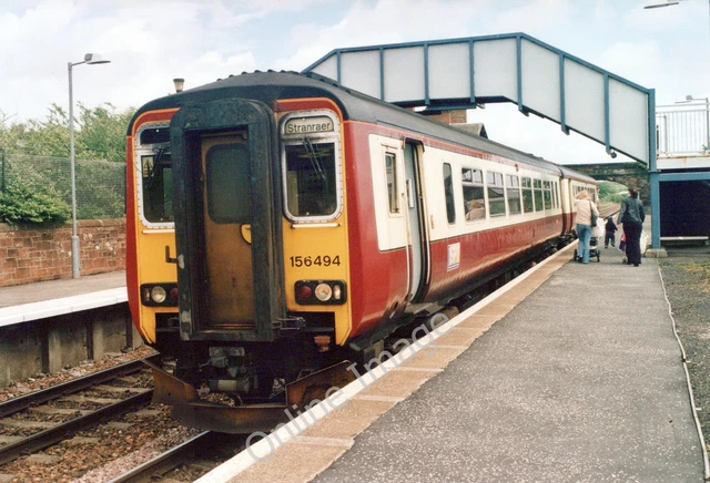 RAILWAY PHOTO 6X4 Class 156 DMU 156494 Annan Station ex 14.23 Carlisle ...
