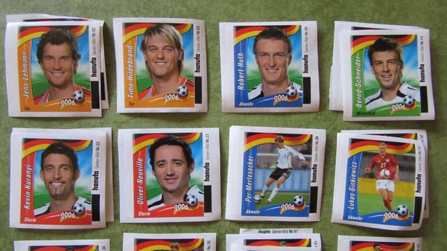 20 STICKER DFB-TEAM Sport Bild WM 2006 Ferrero hanuta duplo Fußball ...
