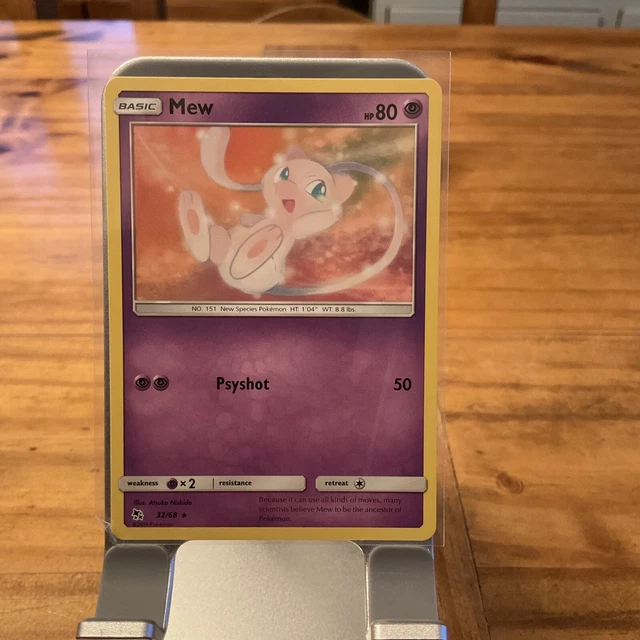 MEW 32/68 S&M destins cachés Mewtwo estampillé non holo rare Pokémon ...