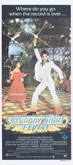 SATURDAY NIGHT FEVER Original R Rated Daybill Movie Poster John ...