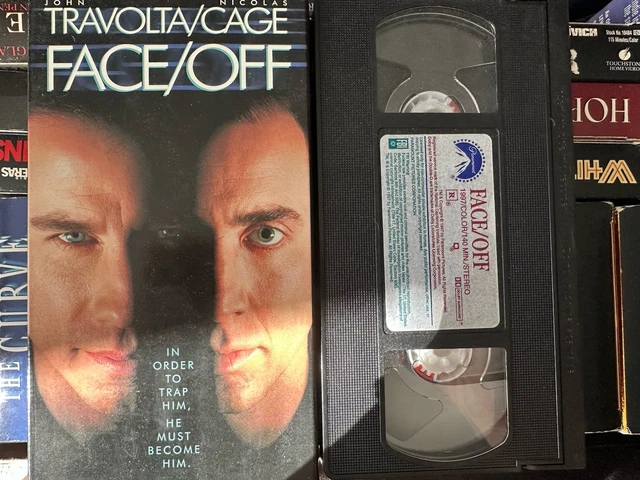 VINTAGE 1997 JOHN Travolta Nicolas Cage Face/Off VHS Tape Paramount £22 ...