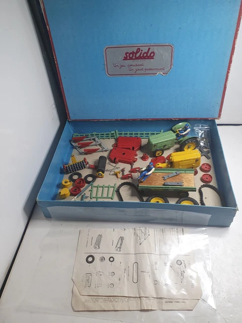 RARE!! SOLIDO ANCIEN Démontable Coffret Agricole #11 "Beauce & Flandre ...