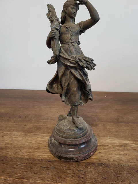 ANCIENNES CULTURES EN regule sur socle en bois la moisson par ruchot ...