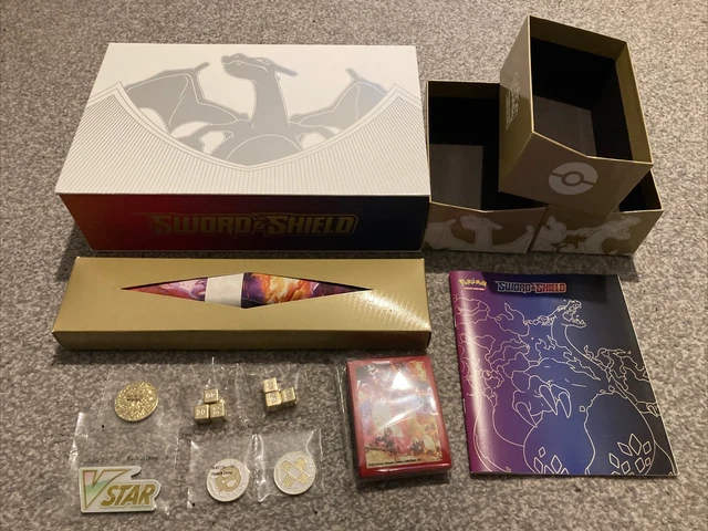 POKEMON CHARIZARD ULTRA Premium Collection UPC Box Opened - Sleeves ...