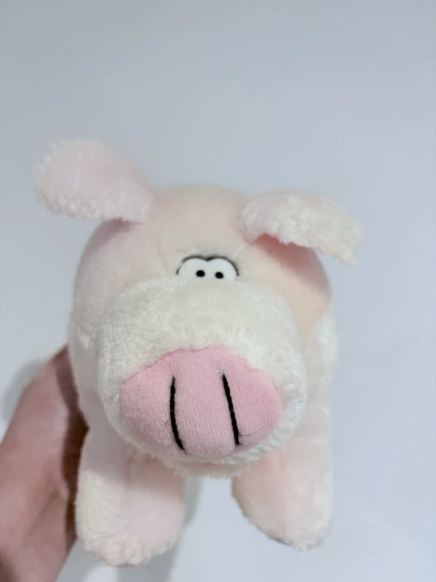 VINTAGE PMS PINK pink Soft Plush Toy Farm Yard Animal Retro £8.65 ...