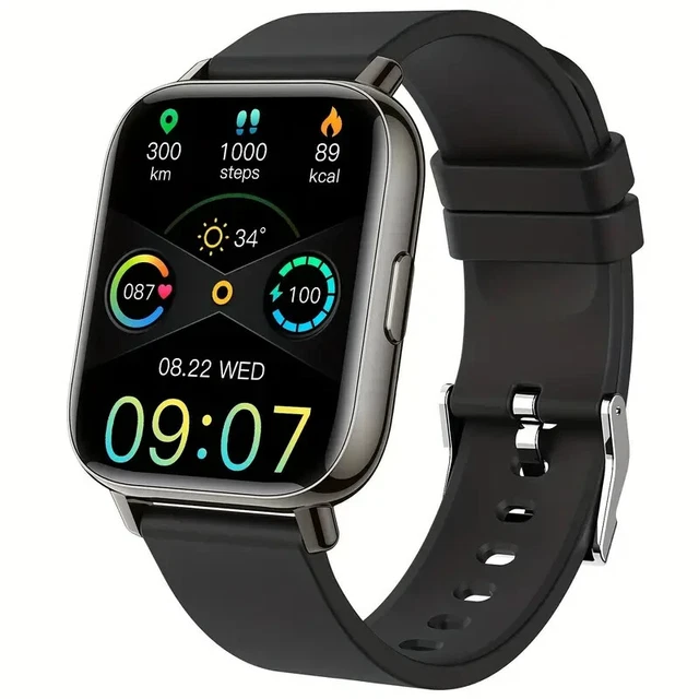 P32 SMART FITNESS Watch 1.69" Touch Screen Android ISO Tracker Unisex ...