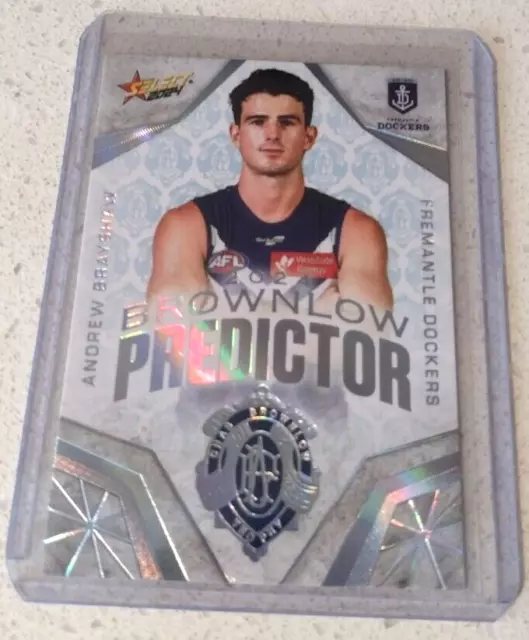 2024 FOOTY STARS Andrew Brayshaw Platinum Brownlow Predictor BPP11 39/ ...