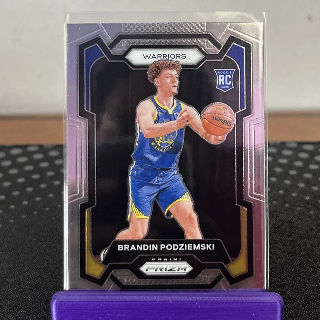 2023-24 PANINI NBA Prizm Brandon Podziemski Base RC Golden State ...
