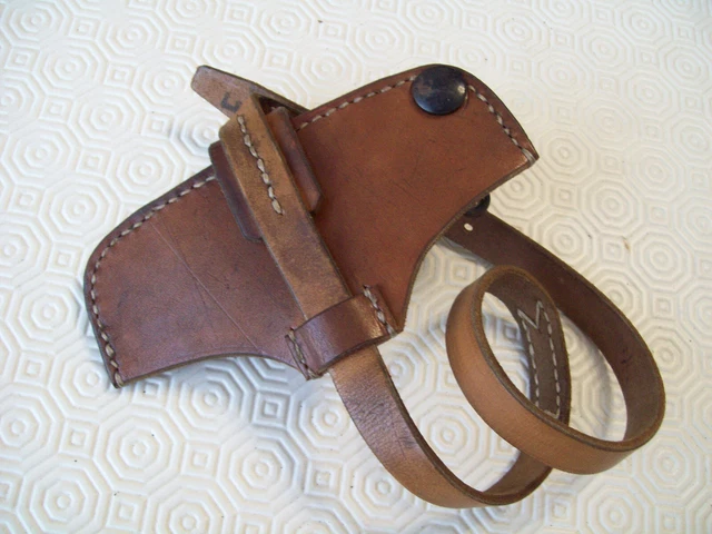 MILITARIA WW1 FRENCH leather pickaxe seurre model 1909 £42.92 - PicClick UK