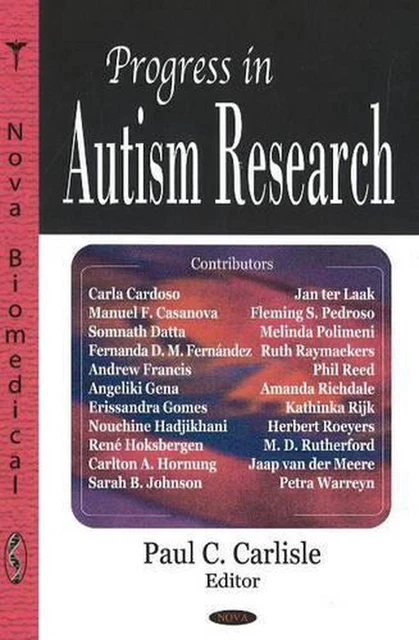 PROGRESS IN AUTISM Research by Paul C. Carlisle (English) Hardcover ...