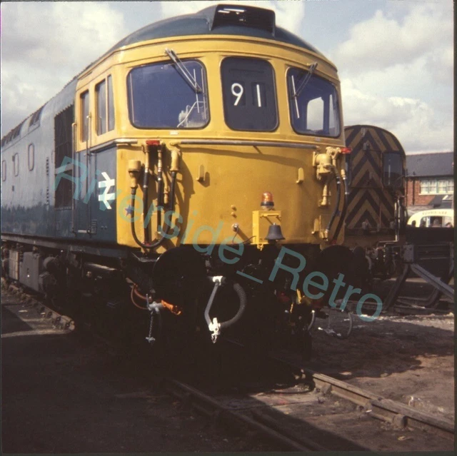 WEYMOUTH CLASS 33 At Eastleigh Depot 1978 Railway Slide (#227) £5.99 ...