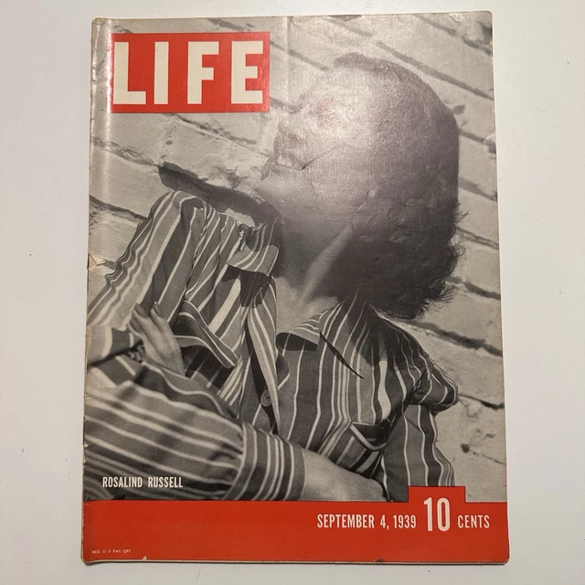 LIFE MAGAZINE SEPTEMBER 1939 WWII Vintage VTG Original £7.47 - PicClick UK