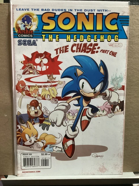 SONIC THE HEDGEHOG #258 The Chase Part 1 Archie 2014 Sega £14.88 ...