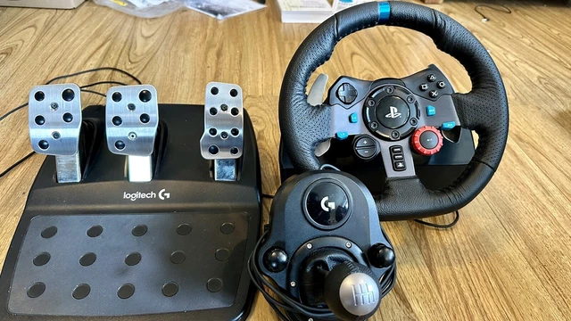 LOGITECH DRIVING FORCE G29 Wheel and Gearstick Bundle £109.00 - PicClick UK