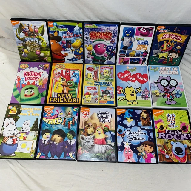 LOT 15 NICKELODEON/NICK Jr. DVDs Yo Gabba Gabba Wubbzy Backyardigans ...