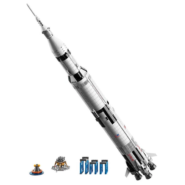 NASA THE APOLLO Saturn V Build Toy Set 1969PCS Building Blocks Space ...