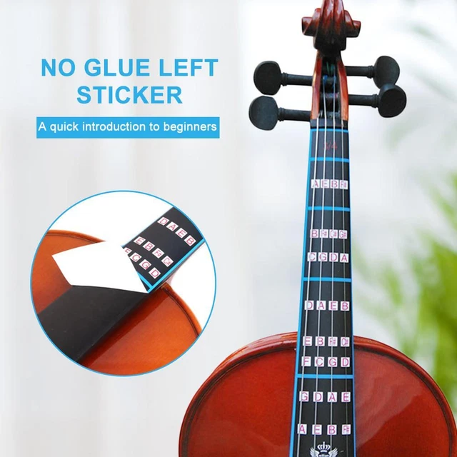 VIOLIN FINGERBOARD STICKER Fretboard Note Fingering Chart Practice ...