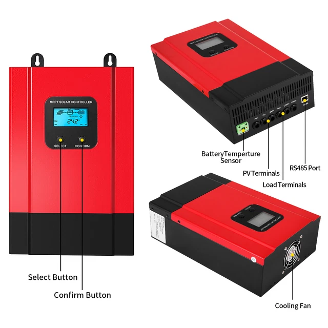 VEVOR 40/50/60 A MPPT Régulateur Charge Solaire Régulateur Controleur Certificat EUR 195,59 ...