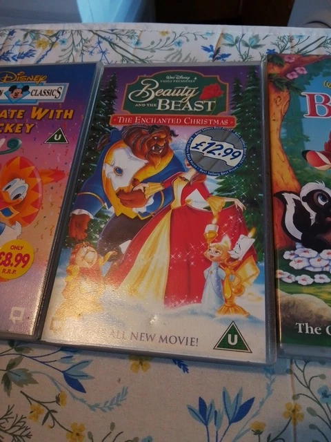 JOB LOT X3 Disney VHS Videos As Sean Bambi Beauty And Beast Celebrate ...
