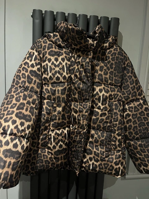 GEORGE AT ASDA Viral Womens Leopard Print Coat Size Medium New with ...