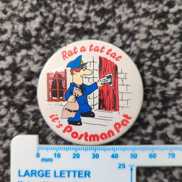 VINTAGE POSTMAN PAT Badge 1986 Woodland Animations £3.25 - PicClick UK