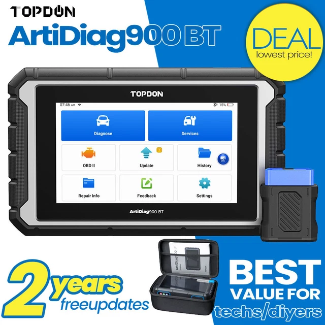 2024 TOPDON ARTIDIAG 900BT Auto Programming Tool Full System Diagnostic ...