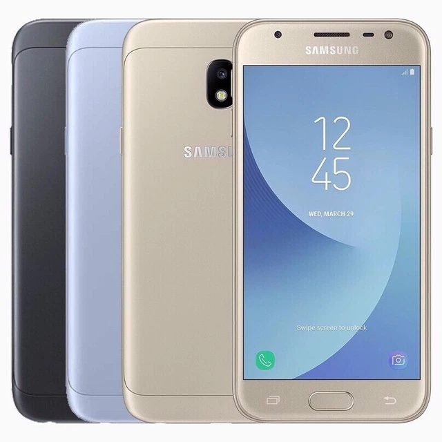 SAMSUNG GALAXY J3 J330F (2017) Dual SIM 16GB White Black Gold Blue ...