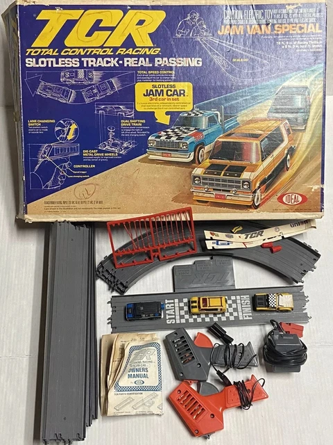1978 IDEAL TCR Total Control Racing Jam Van Special Slotless Track Rare ...