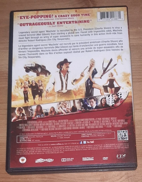 MACHETE KILLS (DVD, 2013) Bilingual / Danny Trejo, Lady Gaga / Robert ...