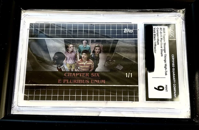 TOPPS STRANGER THINGS High Tek 1/1 Void Black Diffractor 1/1 EUR 299,00 ...