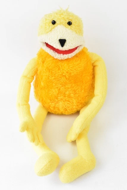 FLAT ERIC 1999 Vivid Imaginations Yellow Plush Stuffed Toy Vintage 55cm ...
