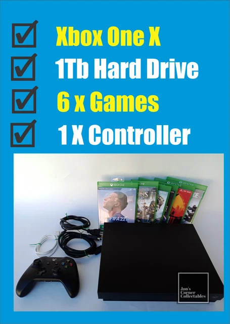 XBOX ONE X, 1 Tb Disc Version, 6 games,1 x Controller (14311) $239.95 ...
