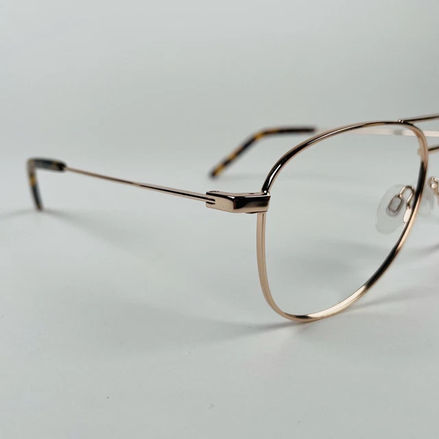 SPECSAVERS EYEGLASSES GOLD ROUND PILOT glasses frame MOD: AZIZI SUNRX ...