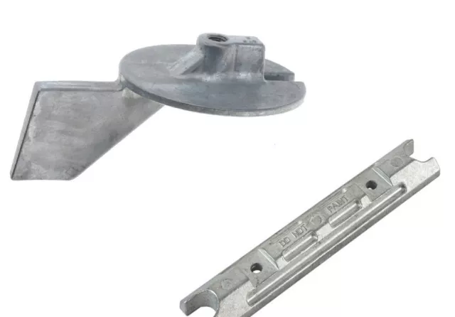 Zinc Trim Tab And Bracket Anode 75hp 90hp Yamaha 75a 90a 2 Stroke