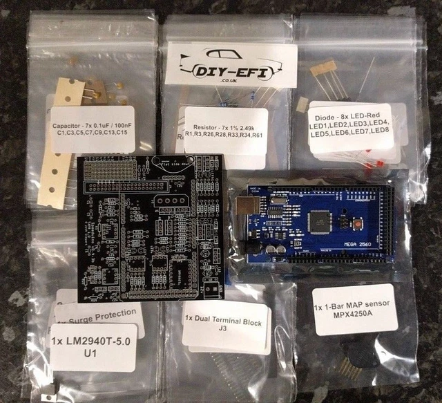 SPEEDUINO 0.4.3C FULL Kit INCLUDING Arduino Megasquirt engine ...