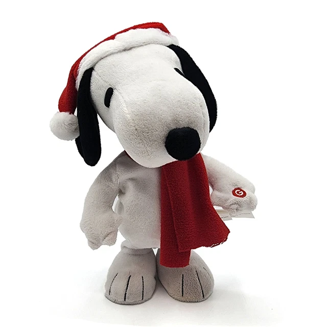 SNOOPY SANTA PLUSH Gemmy Peanuts 13" Animated Dancing Christmas 2014 ...