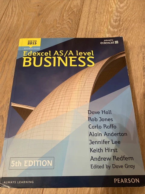 EDEXCEL AS/A LEVEL Business Textbook 5th Edition Pearson. Rrp £39.00 ...