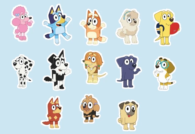 BLUEY AND FRIENDS Stickers [13] High Quality Photo Vinyl - easy peel £2 ...