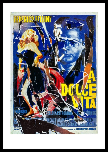 MIMMO ROTELLA - SERI-DECOLLAGE- cm. 100 x 70 EUR 169,00 - PicClick IT