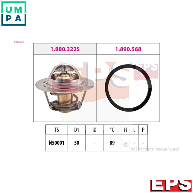 THERMOSTAT COOLANT 1.880.322 For Renault Scenic/Mpv/Ii/Grand Duster/Suv ...