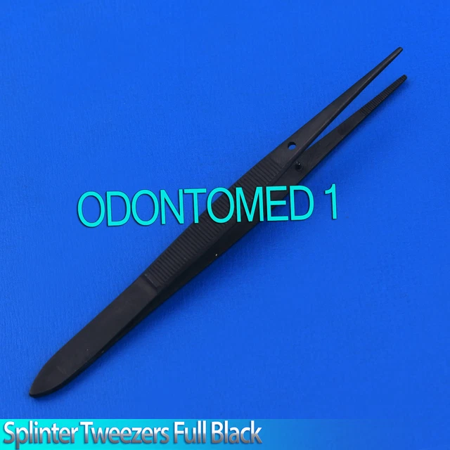 FULL BLACK SPLINTER Surgical Medical Veterinary Nursing Forceps ...