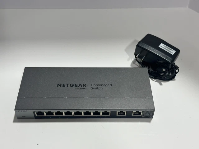 NETGEAR GS110MX ETHERNET Switch, 8 Port 2 Port 10G $129.97 - PicClick
