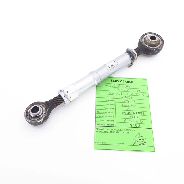 ROD ASSY PITCH Control Main Rotor P/N: 109-0134-05-105 SV condition £ ...