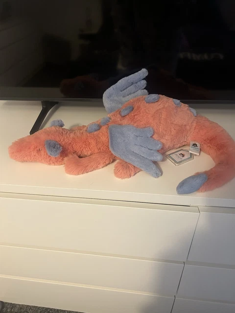 RARE JELLYCAT PERSIMMON Dragon Large BNWT, Tag Protector And Dust bag £ ...