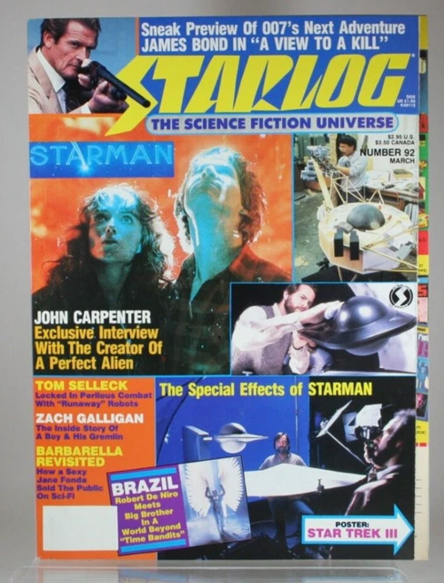 STARMAN BRAZIL 007 Gremlins Barbarella Star Trek Runaway STARLOG ...