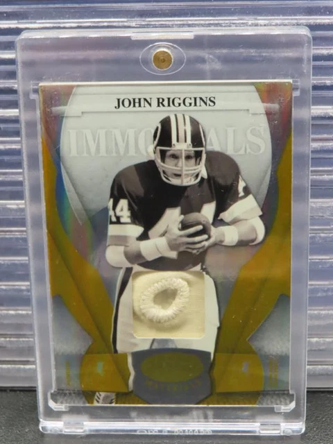 2008 LEAF CERTIFIED John Riggins Immortals Mirror Gold Jeu patch d ...