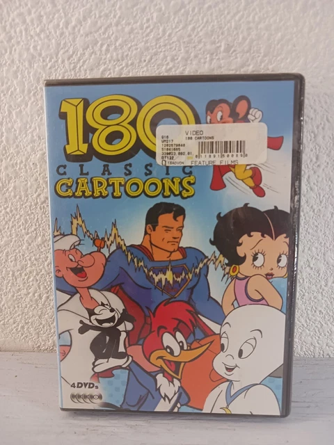 180 CARTOONS (DVD, 2008, 4-Disc Set) Brand New,Sealed £4.48 - PicClick UK